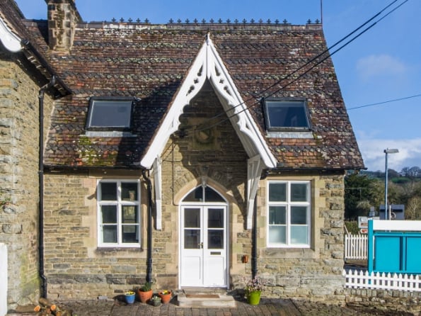 Victorian railway cottage in a South Shropshire village