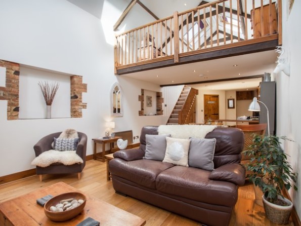 Romantic barn conversion on a farm in rural Somerset