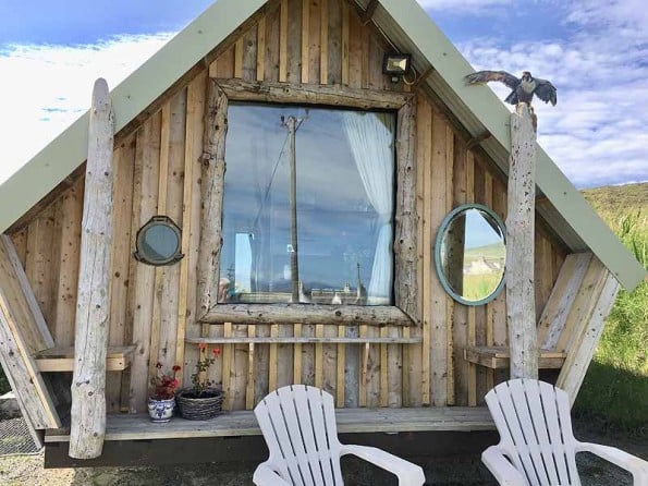 Romantic beach view tiny house on the Isle of Harris, Scotland